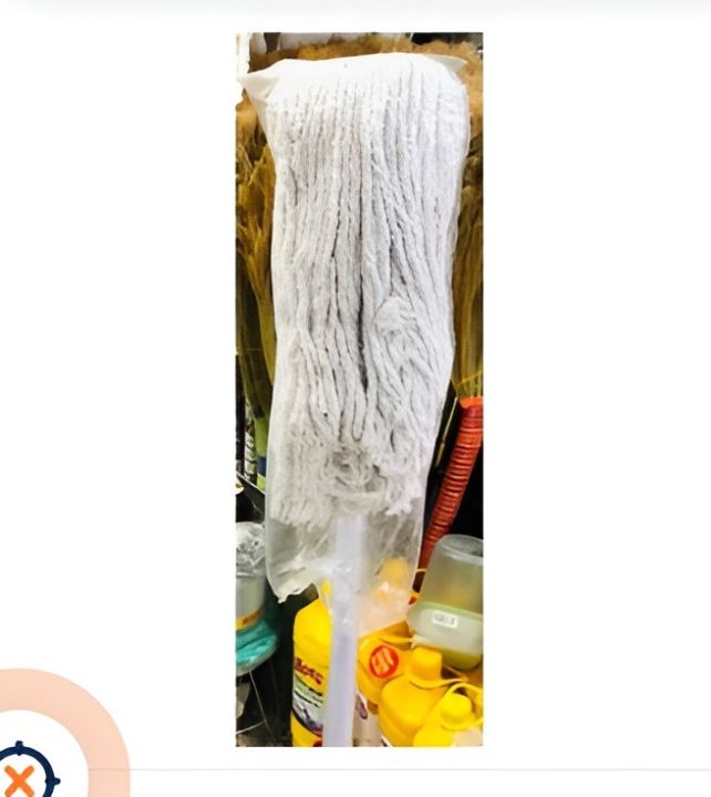 Mop - Cleaning Mop with Long Handle - Spring Mop - Long Cloth Floor Mop ...
