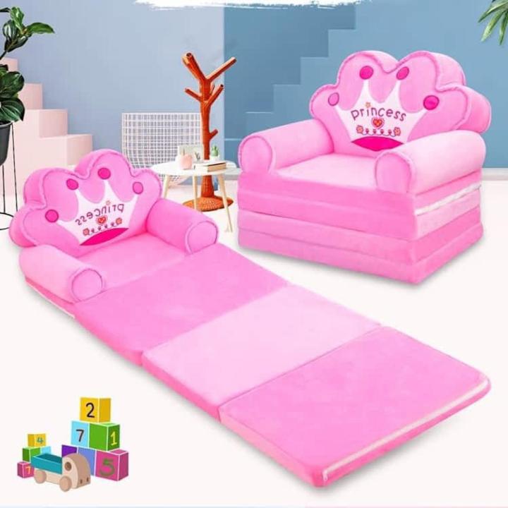 4 layer Cute Children seat kids cartoon sofa Foldable Sofa bed 2in1 ...