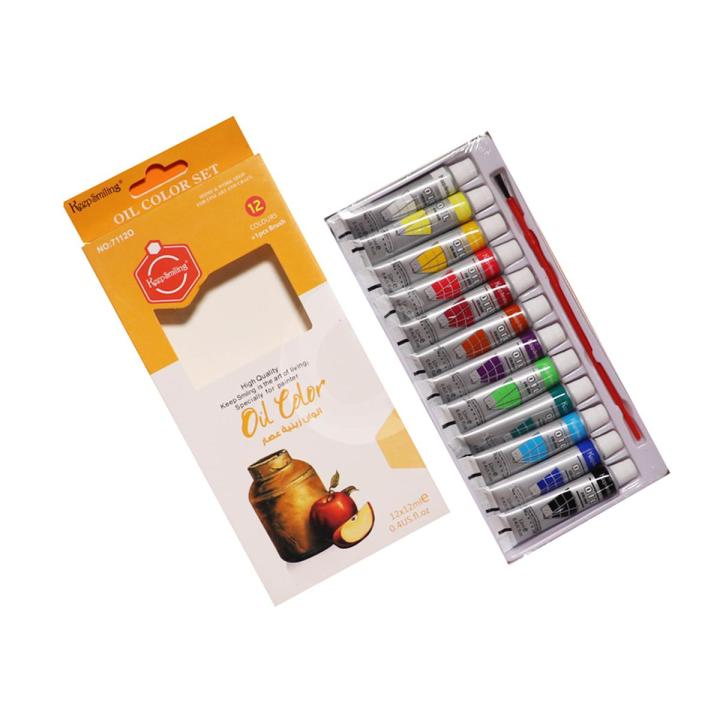KeepSmiling Oil Color Paints Pack Of 12 | Daraz.pk