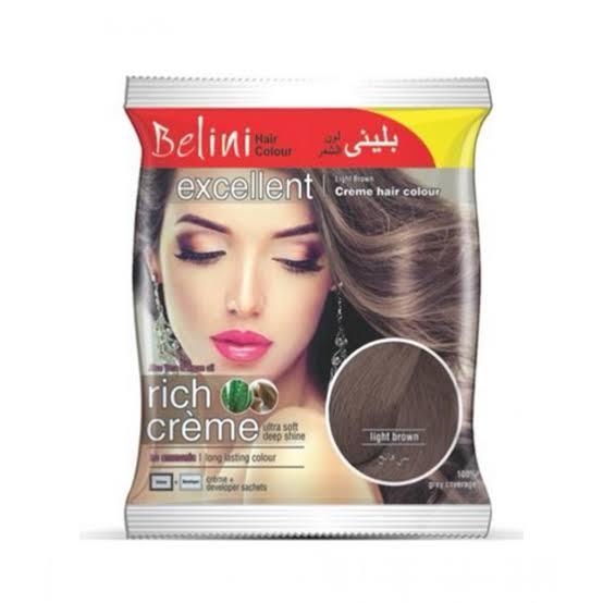 Belini hair color sachet - light brown | Daraz.pk