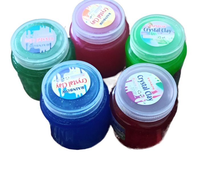 Rainbow Crystal Clay For Kids Playing Perfect for Kids' Playtime | Crystal Mud Slime | Daraz.pk