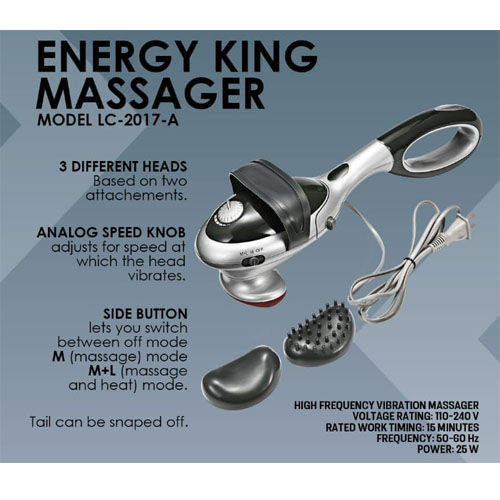 100% Imported Energy king Infrared Massager Dual Option Handy Massager ...