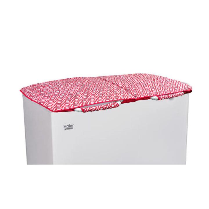 Double Door Deep Freezer Cover In cotton Fabric with polyester Filling ...