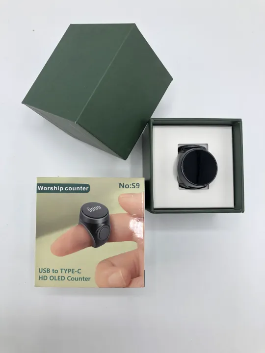 2025 New Smart Digital Tasbeeh Ring Counter – Type-C Rechargeable Zikr ...