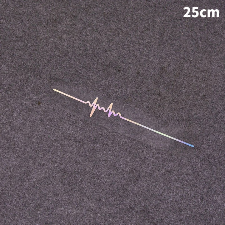 ECG Strip Car Stickers Vinyl Water Proof Decals Cool Laser Reflective ...