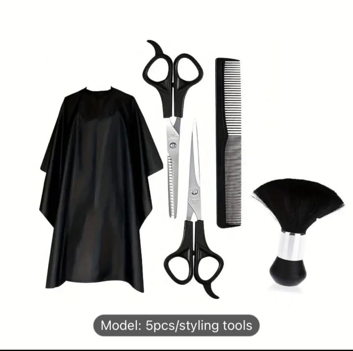 5pcs/Hair Styling Tool Set - Includes Hair cutting Comb, Thinning ...