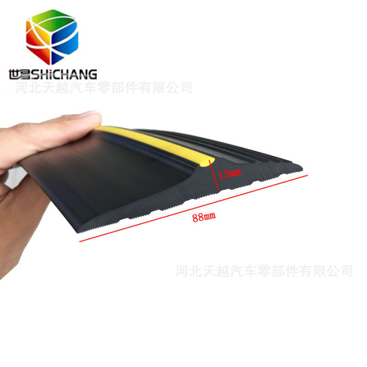 PVC Garage Threshold Bar plus Yellow Line Rubber Seal Anti-Theft Door ...