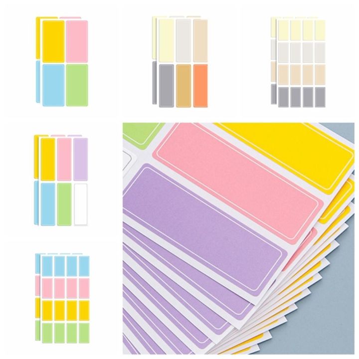 Multicolor Subject Classification Name Tag Sticker Table Desk Stickers ...