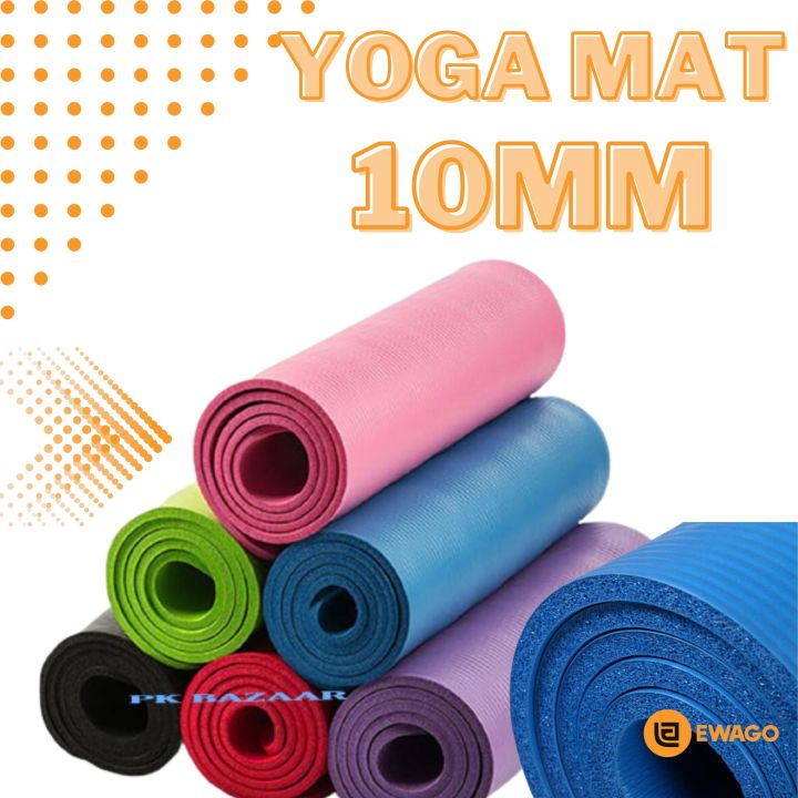 Premium Quality Yoga mat 10mm, Lightweight yoga mat, Durable yoga mat ...