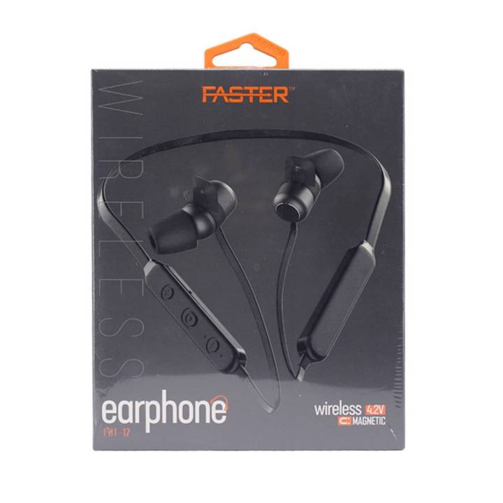 Faster FBT-12 BT Neck Band Bluetooth Headset | Daraz.pk
