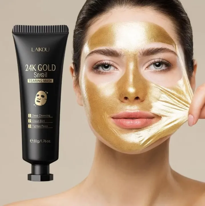 LAIKOU 24K Gold Sakura Peeling Face Mask – Anti-Aging, Whitening ...