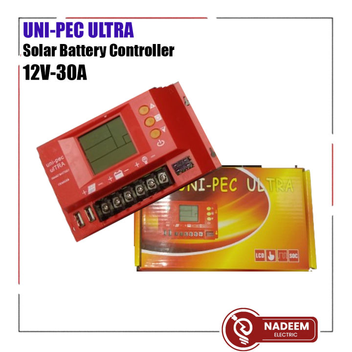 UNIT-PEC ULTRA 12V-30A PWM Solar Controller Battery Charger | Daraz.pk