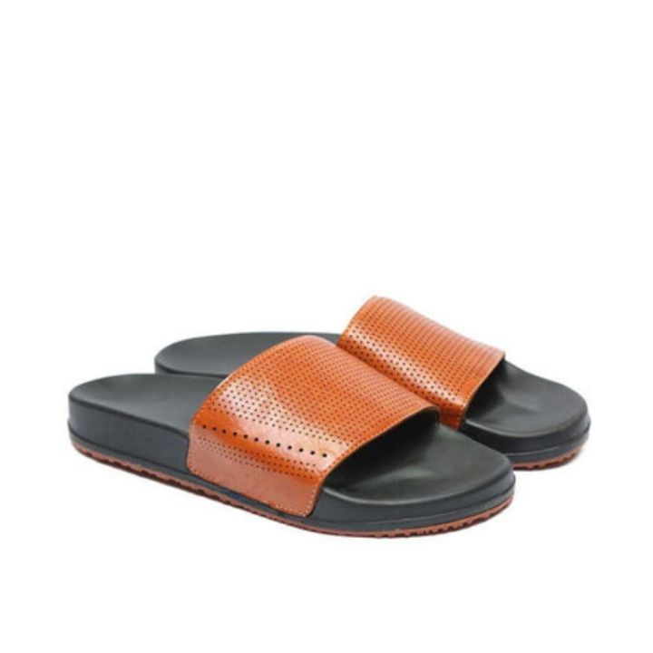 SANDY TAN MEN SLIDE | Daraz.pk