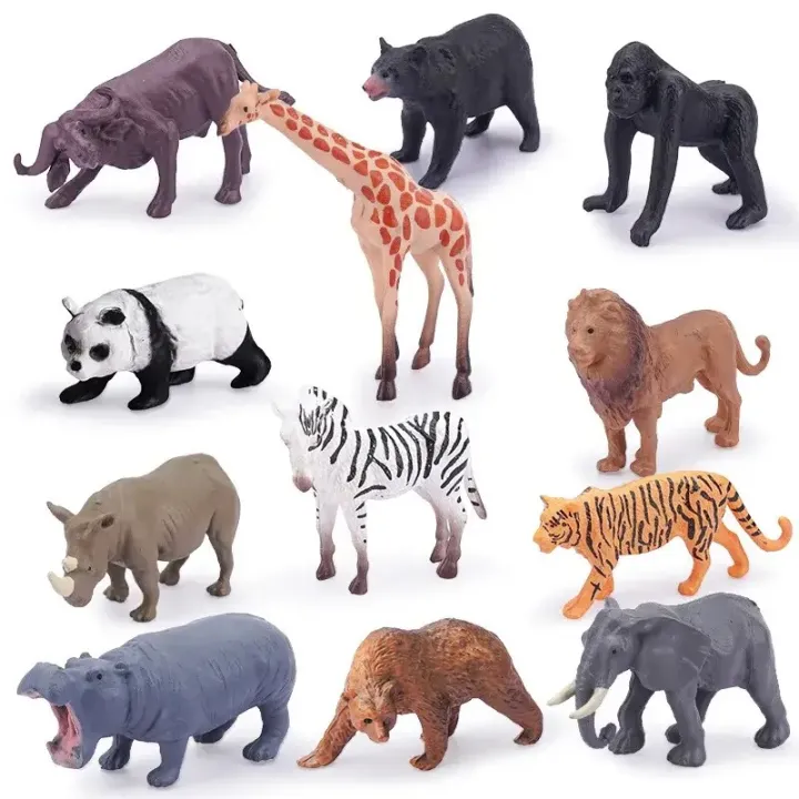 Realistic 12 Character Wild Animal Safari Kingdom - Simulation Model ...