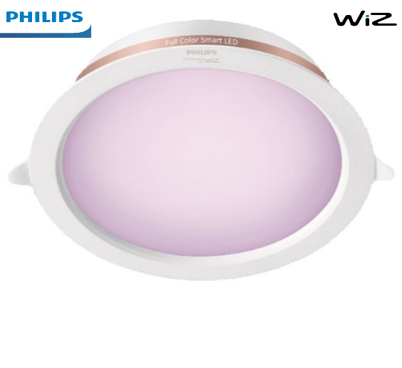 Philips WiZ WiFi Recessed RGB Downlight- Dia 6" 12W- Pack of 2- 16 ...