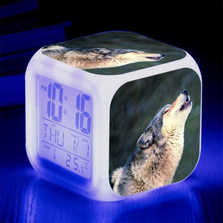 Original Digital Table Clock 7 Color Changing Led Lights Big Size Big ...