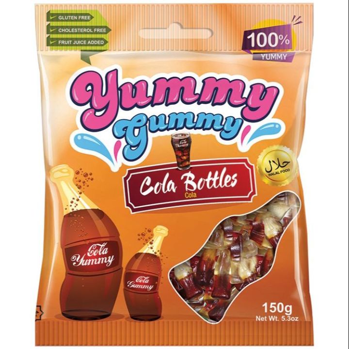 YUMMY GUMMY COLA BOTTLES 150g | Daraz.pk