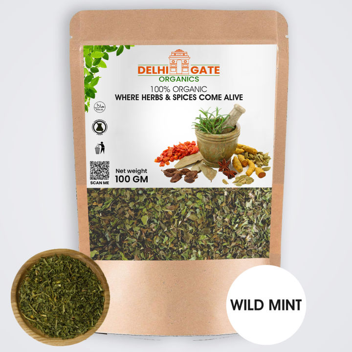 Dry Wild Mint leaf | Mint Leaves | Tea | Pahari Podina Leaves Dried 100 ...