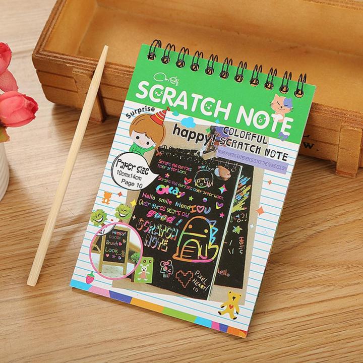 1 Piece Lytwtw's Color Scratch Note Black Cardboard Creative DIY Draw ...