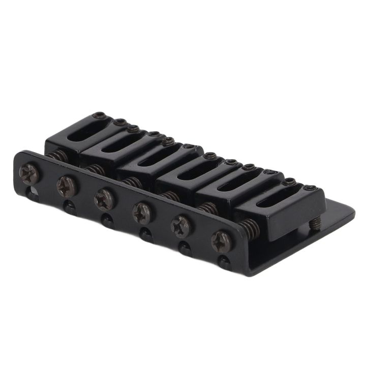 6 String Guitar Fixed Saddle Bridge Hardtail Top Loader Iron Electric ...