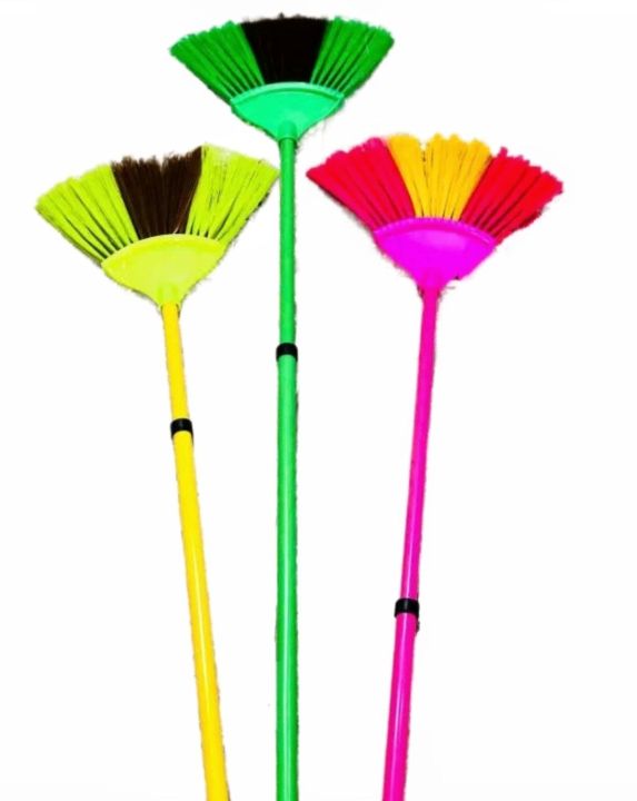 Dust Cleaning Broom with Extendable Rod, Long Reach Cobweb Duster ...
