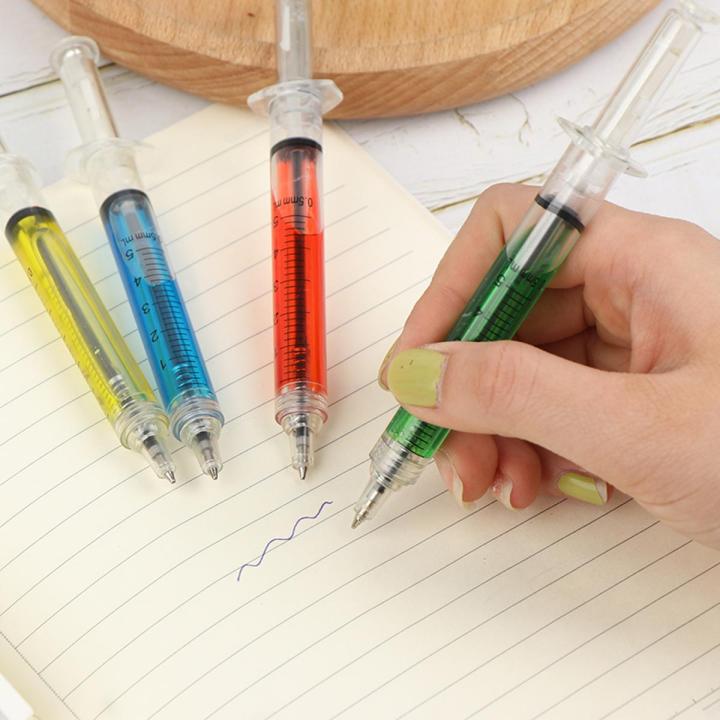01 PC Injection Shape Ballpen Doc Nu Gift Liquid GEL Pen Ballpoint ...