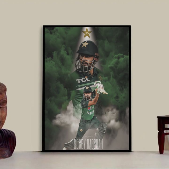 Babar Azams Photo Frame for Pakistan Cricket Boys and Girls Fans | Daraz.pk