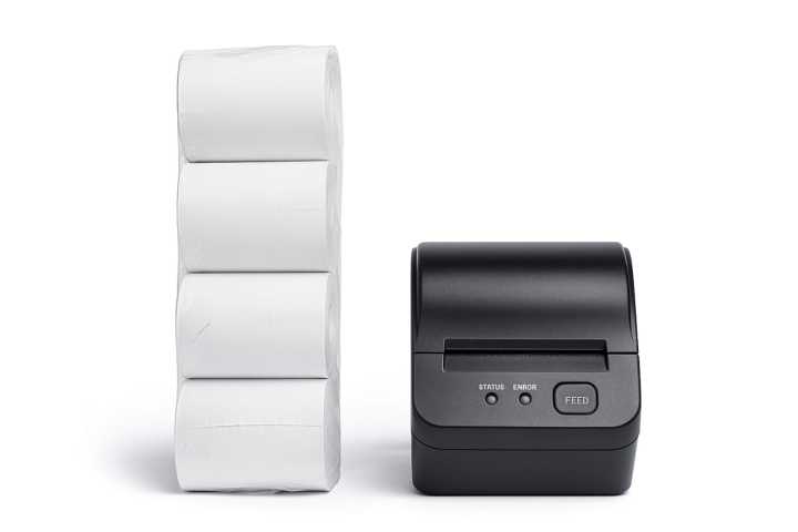 Mini Thermal Printer with 6 Rolls – Portable Receipt & Bill Printing ...