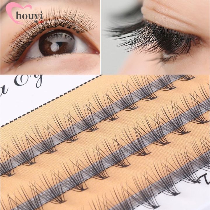 60 Bundle Faux Mink 3D False Eyelashes/Natural Long Cluster Volume ...