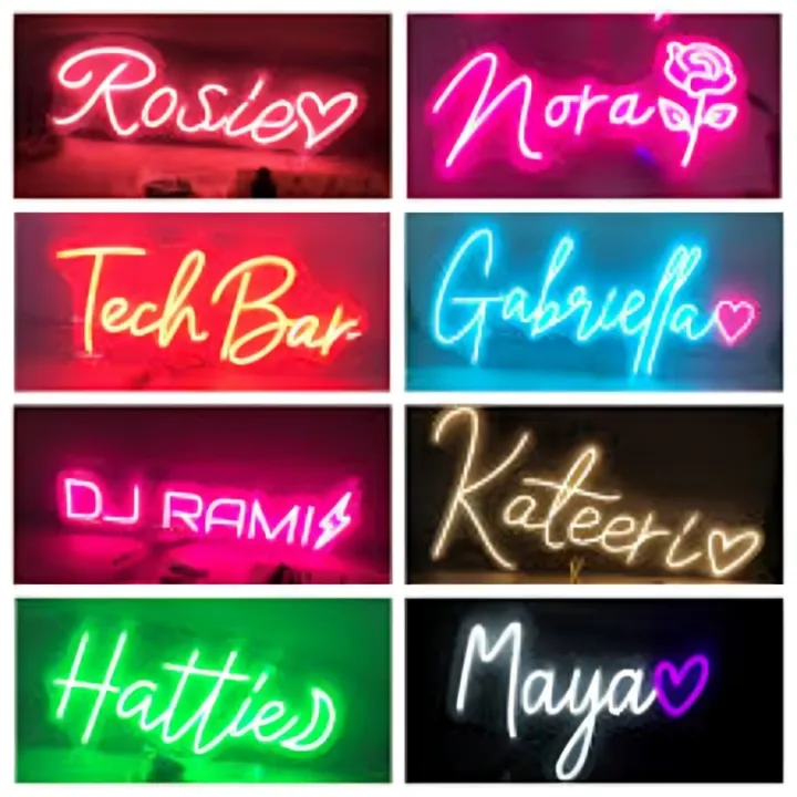 Custom Neon LED Light Sign | Personalized Name & Word Wall Decor | Room ...