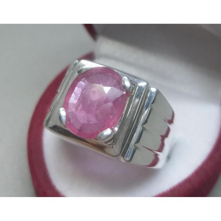 Natural Deep Red Afghan Ruby Mens Ring Sterling Silver 925 Handmade ...