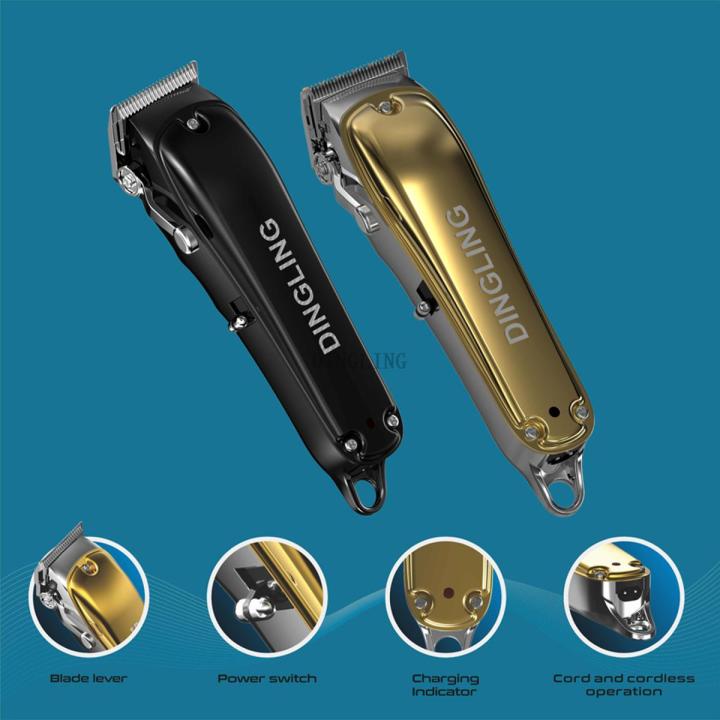 Dingling RF-1981 Electric Hair Clipper Hair Cut Maching Wireless ...