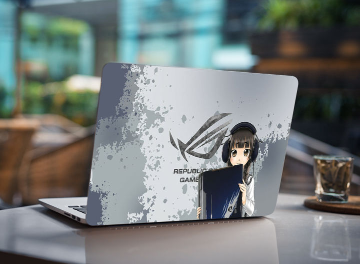anime-girls-asus-rog-republic-of-gamers Laptop Skin Vinyl Sticker Decal ...