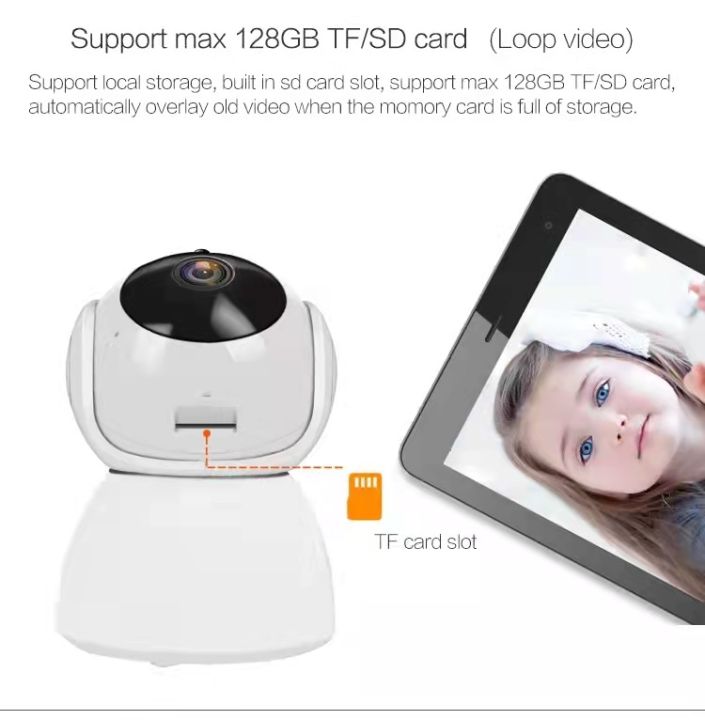 V380 Pro WiFi IP Snowman Bbay Monitor Camera Surveillance Home Security ...