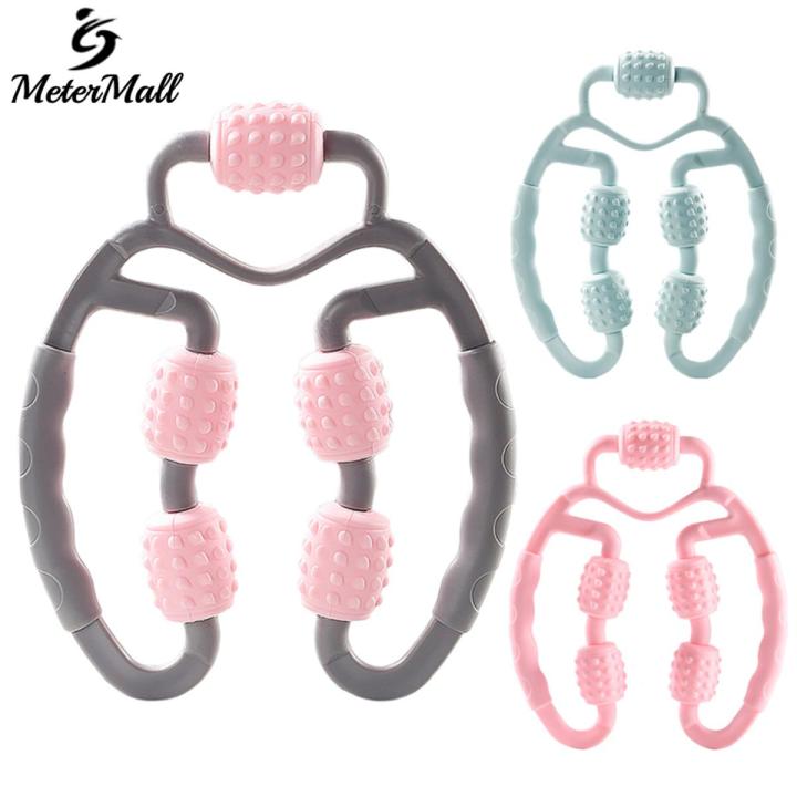 MeterMall Fascia Muscle Roller 5-wheel Trigger Point Roller Massager ...