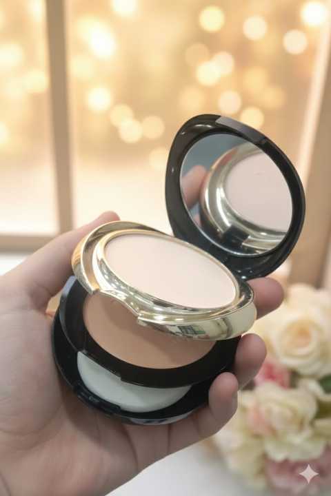 2-in-1 Compact Powder – Blush & Glow in One Pan Compact powder with ...