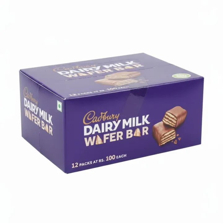 Cadbury Dairy Milk Wafer Bar (34g x 12 Pcs) Box | Ultimate Crunchy ...