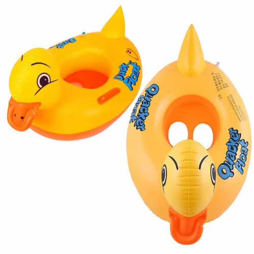 Duck Baby Pool Float – Inflatable Swimming Tube Ring for Kids – Yellow ...