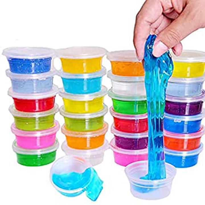 Pack of 12 Imported Colorful Crystal Magic Slime for Kids | Daraz.pk
