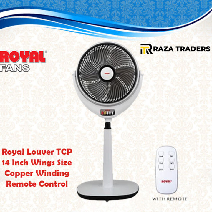 Royal Fans Standing/Pedestal TCP Louver Fan - Copper Winding - 14 ...
