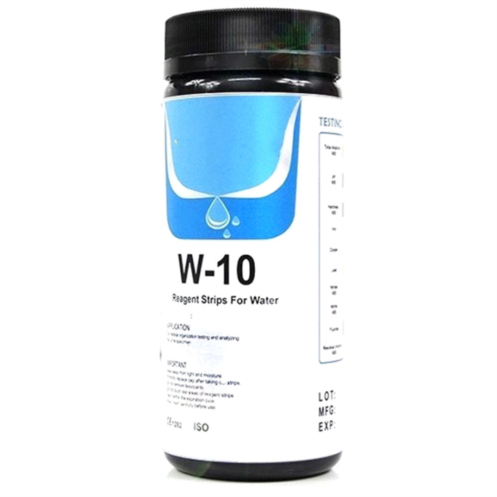 PH and Chlorine 10 in 1 Water Test Paper Easy to Use Best Performance ...