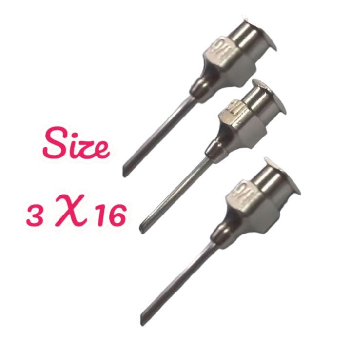 Mehndi Injection Pen Needles Pack of 3 Different Sizes Needles 16g To ...