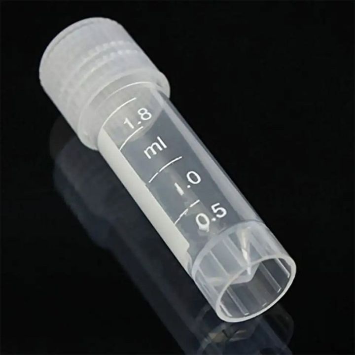 100pcs Leak-Proof with Screw Cap Plastic Centrifuge Tubes Skirted ...