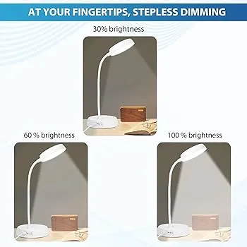 Desktop Study Lamp USB Rechargeable 360 Degrees Adjustable | Portable ...