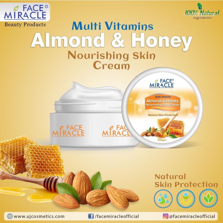Face Miracle Multi Vitamins Moisturizing Cream with Almond & Honey ...