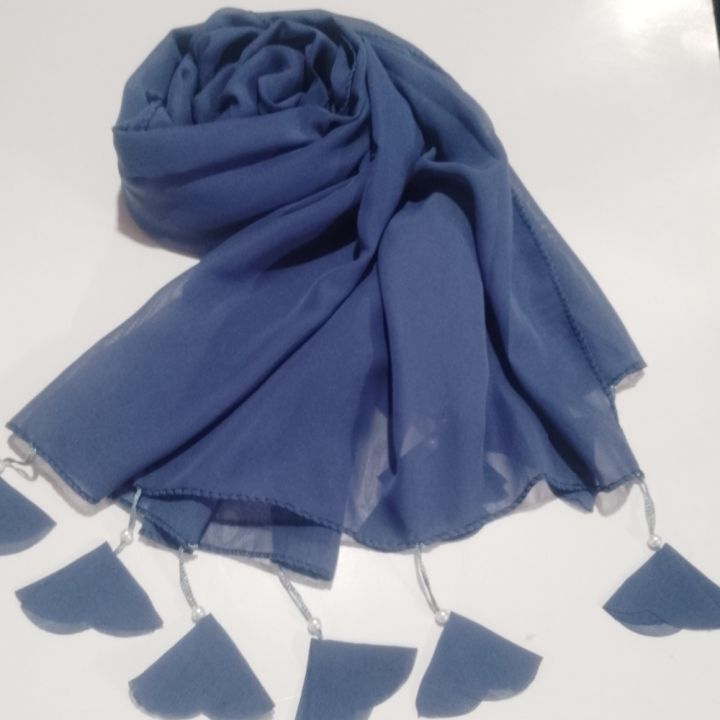 Fancy bubble chiffon stoller Geogert Stoller scarf hijab | Daraz.pk