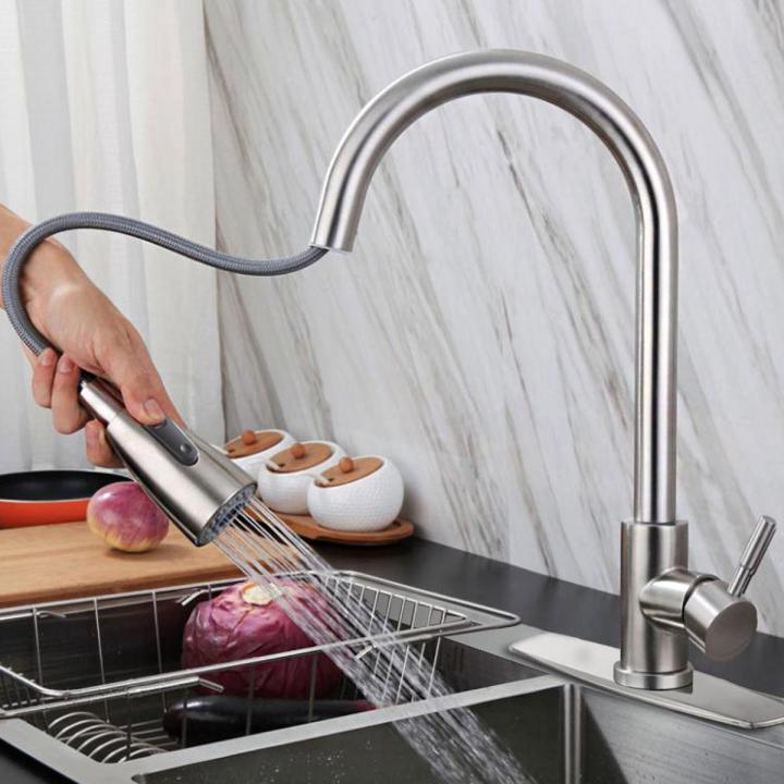 Pull Out Kitchen Sink Mixer Tap Stream Sprayer Head Chrome Imported ...