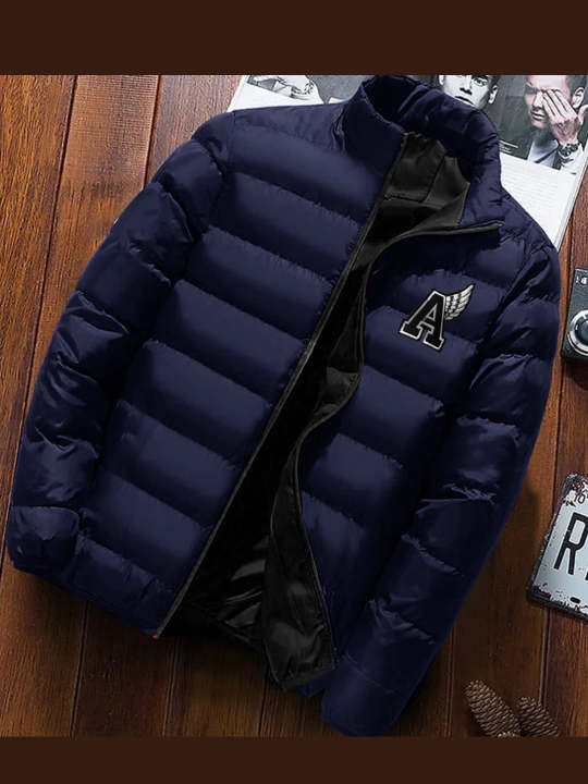 Men's A Badge Heavy Quilted Thick Puffer Jacket | Daraz.pk