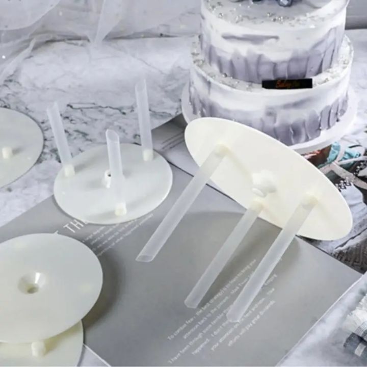 Spacer Piling Pillars Multi-Layer Cake Dowel Rod Set Plastic Support ...