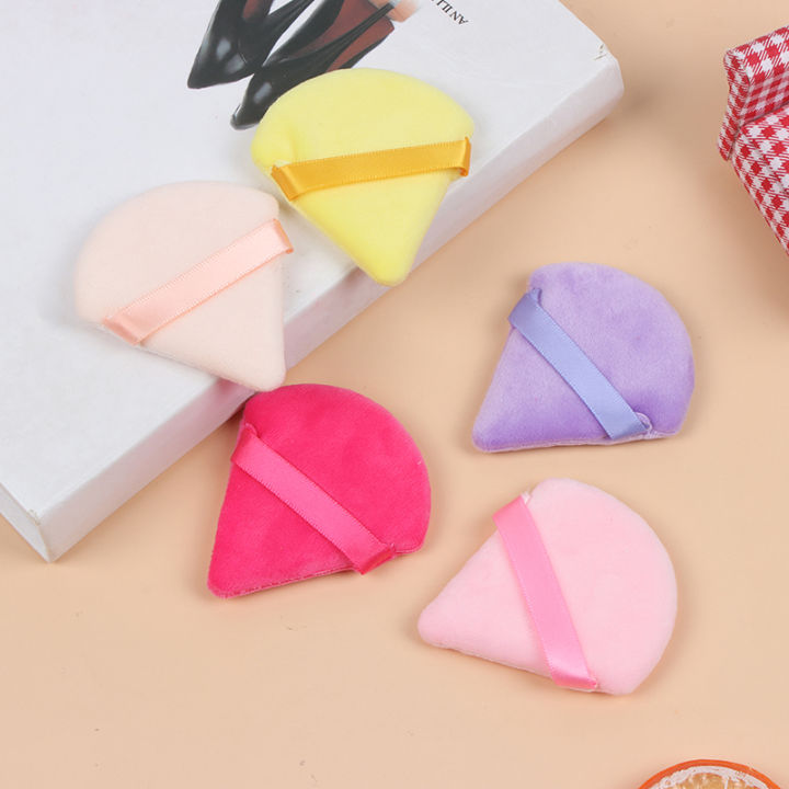 Cosmetic Puff Triangle Velvet Foundation Mini MakeUp Sponge Puffs ...